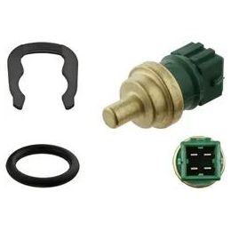 febi bilstein Sensor, K&uuml;hlmitteltemperatur 31539 mit Dichtung Gr&uuml;n 20mm f&uuml;r SKODA VW SEAT AUDI 059919501 59919501 4A0919501A