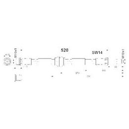 ATE Bremsschlauch 24.5140-0514.3 f&uuml;r VAG 7H0611701B 7H0611701D 7H0611701C