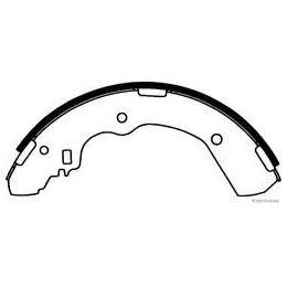 Herth+Buss JAKOPARTS Bremsbackensatz J3505032 Universal &Oslash;270mm 270mm