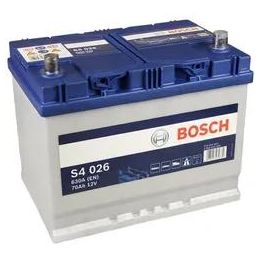 Bosch Starterbatterie S4 12 V, 70 Ah, 630 A 0 092 S40 260 12V 70Ah 630A f&uuml;r INFINITI MITSUBISHI VW SUZUKI TOYOTA MERCEDES-BENZ VOLVO NISSAN RENAULT HY