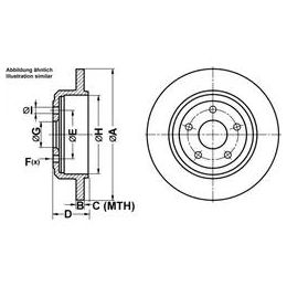 ATE Bremsscheibe 24.0114-0120.1 hinten rechts links voll 330,0mm f&uuml;r JEEP 052124763AC 52124763AB 052124763AD