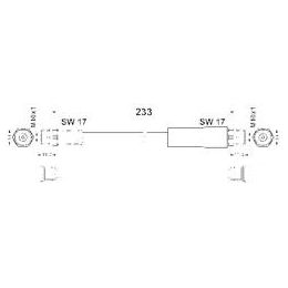 ATE Bremsschlauch 24.5204-0233.3 f&uuml;r SKODA SEAT VAG 1K0611775C 3C0611775A 1K0611775