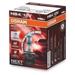 Osram HB4 Night Breaker Laser next Generation (1 Stk.) 9006NL Gl&uuml;hlampe, Fernscheinwerfer,Gl&uuml;hlampe, Hauptscheinwerfer,Gl&uuml;hlampe, Nebelscheinwerfer,Gl