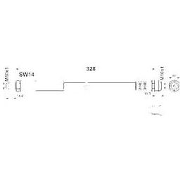 ATE Bremsschlauch 24.5123-0328.3 hinten rechts links f&uuml;r MERCEDES-BENZ A6394280435 6394280435 6394280935