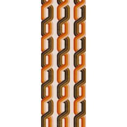 Fototapete ARCHITECTS PAPER "Chains", braun (braun, orange), B:1m L:2,8m, Vlies, Tapeten, Grafik Tapete Natur Fototapete Panel 1,00m x 2,80m