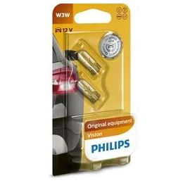 Philips W3W (2 Stk.) 12256B2 Gl&uuml;hlampe, T&uuml;rleuchte,Gl&uuml;hlampe, Einstiegsleuchte,Gl&uuml;hlampe, Kennzeichenleuchte,Gl&uuml;hlampe, Kofferraumleuchte,Gl&uuml;hlampe, P
