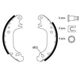 A.B.S. Bremsbackensatz 8311 hinten rechts links f&uuml;r PEUGEOT CITRO&Euml;N DALLAS 4241.L3 4241J6 424173