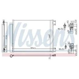 NISSENS Kondensator, Klimaanlage 941060 f&uuml;r RENAULT MERCEDES-BENZ 921002969R 921008540R 4205012300
