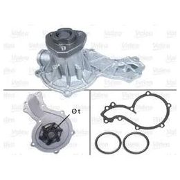 Valeo Wasserpumpe 506666 mit Dichtungen f&uuml;r VW SEAT AUDI FORD 55121010 037121010C 1031369