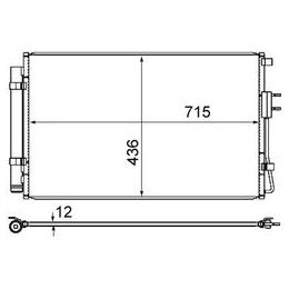 Mahle Kondensator, Klimaanlage AC 868 000S f&uuml;r HYUNDAI KIA 976062W501 976062W500