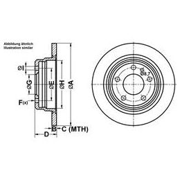 ATE Bremsscheibe 24.0110-0118.1 hinten rechts links voll 300mm f&uuml;r BMW 34211157781 34211165259