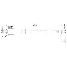 ATE Bremsschlauch 24.5111-0420.3 vorne rechts links f&uuml;r PEUGEOT CITRO&Euml;N 4806A0