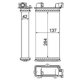 Mahle W&auml;rmetauscher, Innenraumheizung ah94000s f&uuml;r BMW