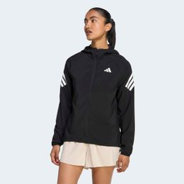 Laufjacke adidas Performance "ADI365 3S JKT W", Damen, Gr. S, schwarz, Obermaterial: 100% Polyester, Jacken Laufjacke