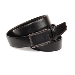 Anthoni Crown Herren Lederg&uuml;rtel, schwarz, Gr. 100, Rindsleder, G&uuml;rtel, leichte Oberfl&auml;chennarbung