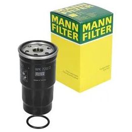 MANN-FILTER Kraftstofffilter WK 720/2 x mit Dichtung 65mm f&uuml;r TOYOTA MAZDA R2L1-13ZA5A9A R2L1-13ZA5B9A 23390-YZZAA