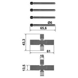 ATE Zubeh&ouml;rsatz, Scheibenbremsbelag 13.0460-0038.2 vorne rechts links f&uuml;r BMW 34111121938
