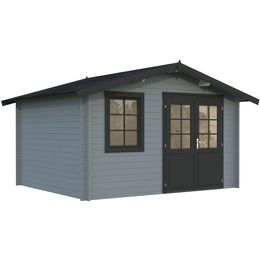 Gartenhaus Palmako "Klara", grau (hellgrau, anthrazit), ohne Fu&szlig;boden, ohne Dacheindeckung, Massivholz, Gartenh&auml;user, Gartenhaus, verschiedene Farben