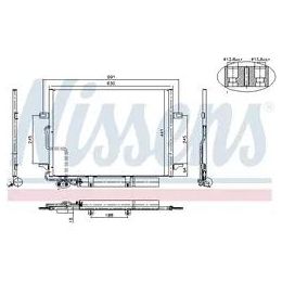 NISSENS Kondensator, Klimaanlage 94614 f&uuml;r MERCEDES-BENZ A2115001854 A211500115464 A2115000654