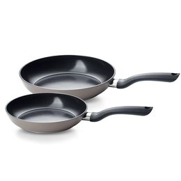 Pfannen-Set Fissler "Essential", grau, schwarz, Pfannen, leicht zu reinigen, Made in Germany