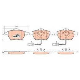 TRW Bremsbelagsatz, Scheibenbremse GDB1307 links rechts f&uuml;r SKODA VW SEAT (SVW) AUDI (FAW) JZW698151N 4BO698151K 3BD698151A