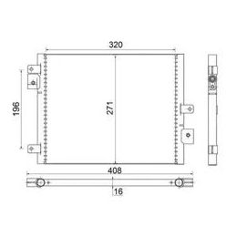 Mahle Kondensator, Klimaanlage AC 354 000S f&uuml;r PORSCHE 99757391102 99657311103 99757391104