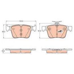TRW Bremsbelagsatz, Scheibenbremse GDB1957 links rechts f&uuml;r SKODA AUDI (SAIC) VW SEAT (FAW) CUPRA 3Q0698451AA 5Q0698451AG 5G0698451