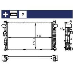 Mahle K&uuml;hler, Motork&uuml;hlung CR 226 000S mit Zubeh&ouml;r f&uuml;r MERCEDES-BENZ A2205000103 2205000103