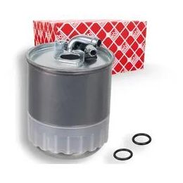 febi bilstein Kraftstofffilter 45165 mit Dichtungen 92mm f&uuml;r DODGE JEEP MERCEDES-BENZ FREIGHTLINER SMART 5175429AA 5175429AB A6460920201