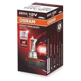 Osram H11 Night Breaker Silver (1 Stk.) 64211NBS Gl&uuml;hlampe, Fernscheinwerfer,Gl&uuml;hlampe, Hauptscheinwerfer,Gl&uuml;hlampe, Nebelscheinwerfer,Gl&uuml;hlampe, Abbi