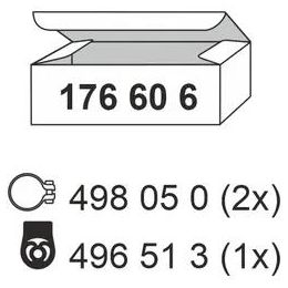 Ernst Montagesatz, Schalld&auml;mpfer 176606 f&uuml;r VW