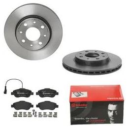 Brembo Bremsensatz-Vorderachse COATED DISC LINE / STANDARD IJDTIDEI63 Bremsensatz, Scheibenbremse vorne rechts links innenbel&uuml;ftet 240mm f&uuml;r FIAT FORD
