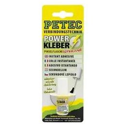 Petec Power-Kleber Pinselflasche SB (4 g) 93404 Kunststoff-Klebstoff,Klebstoff, Kunststoffreparatur,Gummiklebstoff,Sekundenkleber,Universalklebstoff T