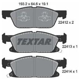 TEXTAR Bremsbelagsatz, Scheibenbremse 2241201 vorne rechts links f&uuml;r FORD USA LINCOLN MEJ1GJ2K021AA HP5Z2001B KTJ1GC2K021AA