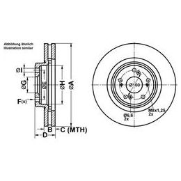 ATE Bremsscheibe 24.0132-0172.1 vorne rechts links bel&uuml;ftet 320mm f&uuml;r HONDA 45251-TL0-G51 45251-TL0-G50