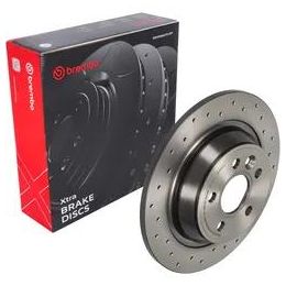 Brembo Bremsscheibe XTRA LINE 08.A540.1X hinten rechts links Gelocht 302mm f&uuml;r LAND ROVER FORD (CHANGAN) 7G912A315BA 6G912A315BA 6G912A315BB