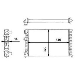 Mahle K&uuml;hler, Motork&uuml;hlung CR 364 000S f&uuml;r VW CUPRA AUDI 6N0121253 357121253G 6N0121253J