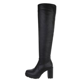 Ital-Design Over the Knee Boots female Black size 38