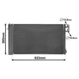 Van Wezel Kondensator, Klimaanlage 06005296 f&uuml;r BMW 64539169526 9206296 6453693009