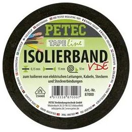 Petec Isolierband (15mm x 10m) 87000 schwarz