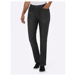 5-Pocket-Jeans Casual Looks, Damen, Gr. 235, Extrakurzgr&ouml;&szlig;en, schwarz (schwarz, denim), 78% Baumwolle, 20% Polyester, 2% Elasthan, unifarben, lang, Jeans 5-Pocket-Jeans