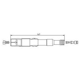 Bremi Stecker, Z&uuml;ndkerze 13262A5 Rastanschluss f&uuml;r VW 078035255