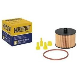 HENGST FILTER Kraftstofffilter E79KP D118 mit Dichtungen 91mm f&uuml;r PEUGEOT FIAT CITRO&Euml;N FORD VOLVO 3M5Q-9176-AA 9467621680 1906-89