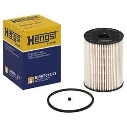 HENGST FILTER Kraftstofffilter E59KP01 D78 mit Dichtungen 70mm f&uuml;r GENERAL MOTORS SAAB OPEL 802721 818537 93190797
