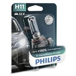 Philips H11 X-tremeVision Pro150 (1 Stk.) 12362XVPB1 Gl&uuml;hlampe, Fernscheinwerfer,Gl&uuml;hlampe, Hauptscheinwerfer,Gl&uuml;hlampe, Nebelscheinwerfer,Gl&uuml;hlampe,