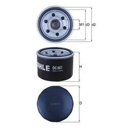 Mahle &Ouml;lfilter OC 607 &Oslash;68,0mm 68,0mm f&uuml;r MITSUBISHI MERCEDES-BENZ SMART A1321800010 A1321800110 1230A040