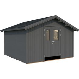 Ger&auml;tehaus Palmako "Lucas", dunkelgrau, dunkelgrau, Massivholz, Ger&auml;teh&auml;user