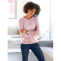 Sieh an! Rundhals-Pullover in ros&eacute; | Gr.: 40