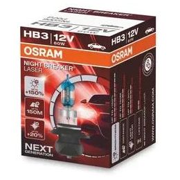 Osram HB3 Night Breaker Laser next Generation (1 Stk.) 9005NL Gl&uuml;hlampe, Fernscheinwerfer,Gl&uuml;hlampe, Nebelscheinwerfer,Gl&uuml;hlampe, Hauptscheinwerfer 12