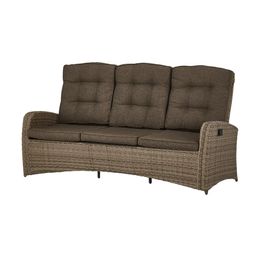 a casa mia Gartensofa 3-sitzig Reggio &brvbar; beige &brvbar; Ma&szlig;e (cm): B: 209 H: 110 T: 87.0 &raquo; H&ouml;ffner